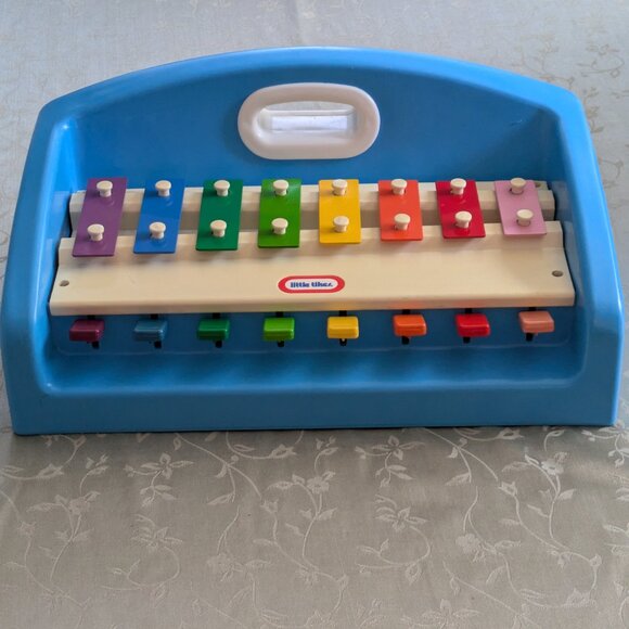 little tike | Toys | Vtg 985 Little Tikes Blue Xylophone Piano Toy ...